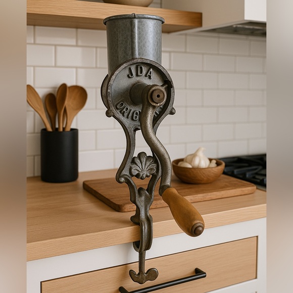 JDA Original | Kitchen | Vintage Cast Iron Hand Grinder Rustic ...